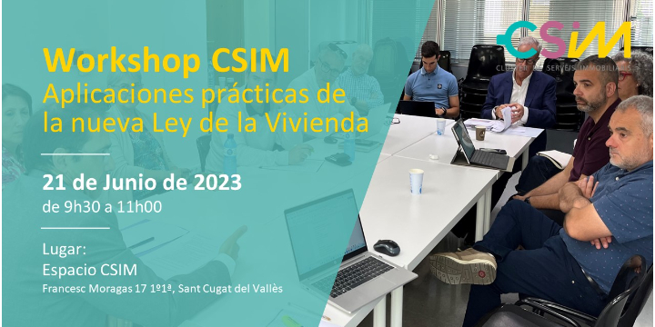 Clúster de Serveis Immobiliaris | Workshop Ley de la Vivienda